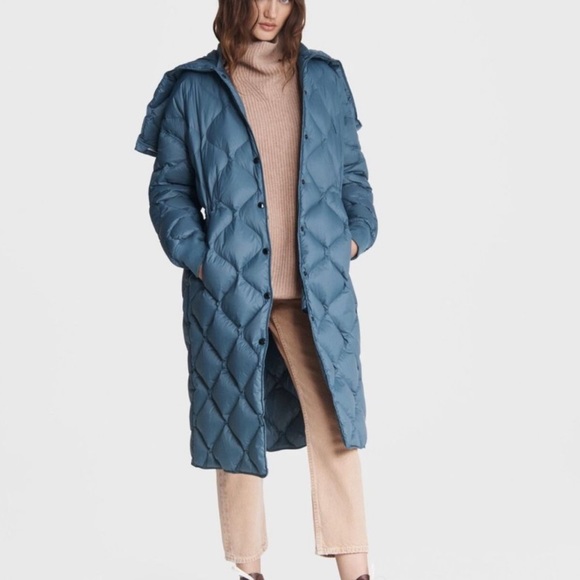 rag & bone | Jackets & Coats | Rag Bone Rudy Long Nylon Puffer Classic ...